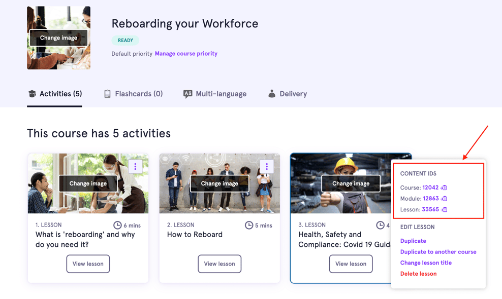 Finding Content and People IDs