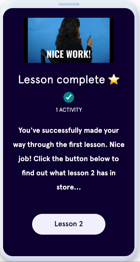 Creating a Lesson