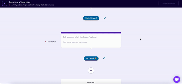 Creating a Lesson